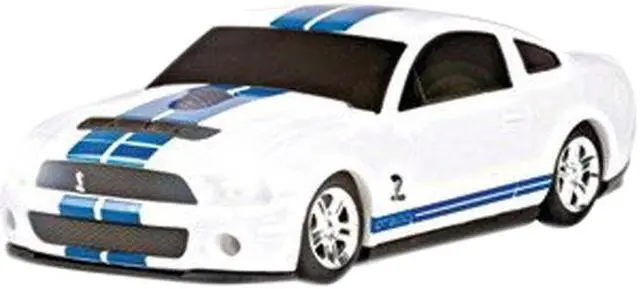 Road Mice RM-10FDSHWXB White/Blue RF Wireless Optical Shelby GT500 ...