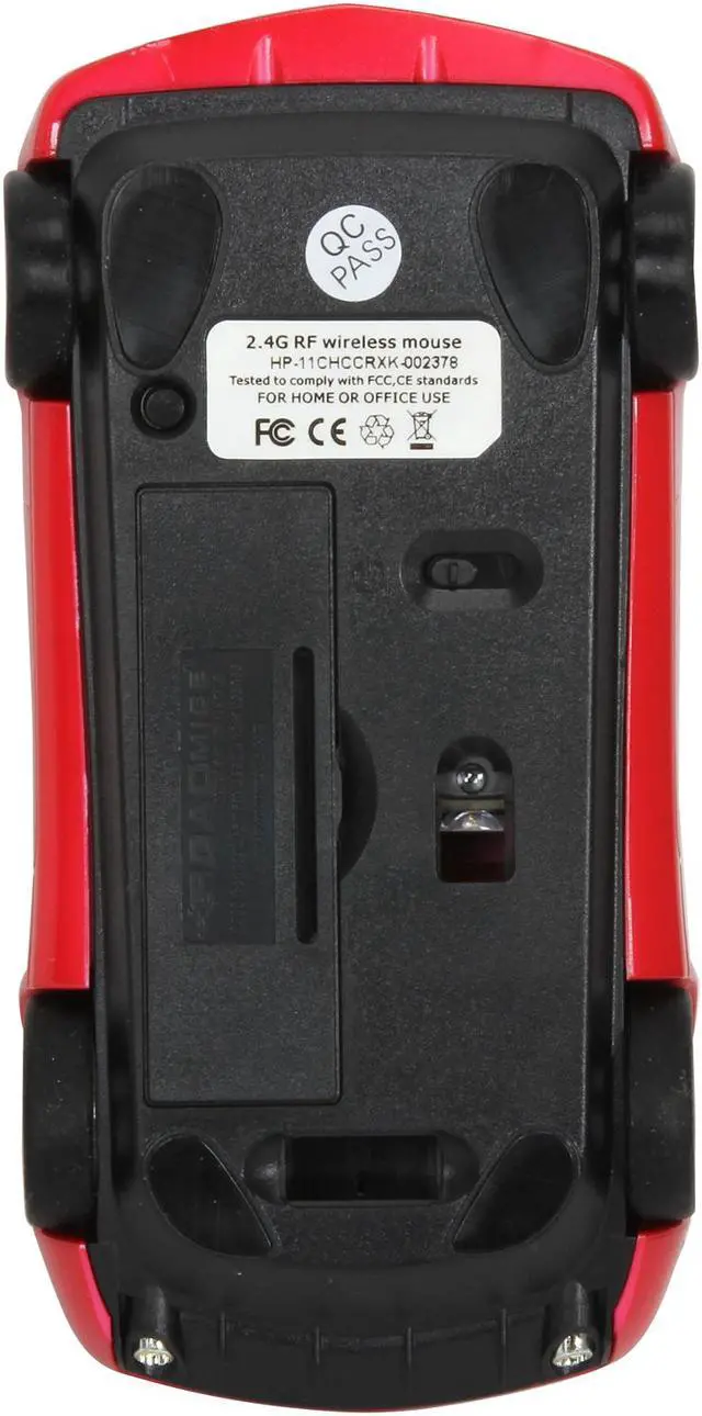 Road Mice Camaro HP-11CHCCRXK Red/Black RF Wireless Optical Mouse ...