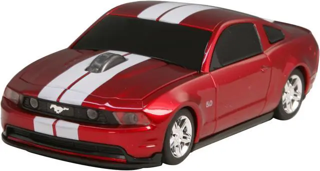 Road Mice Ford Mustang HP-11FDMGRXW Red/White RF Wireless Optical Mouse ...