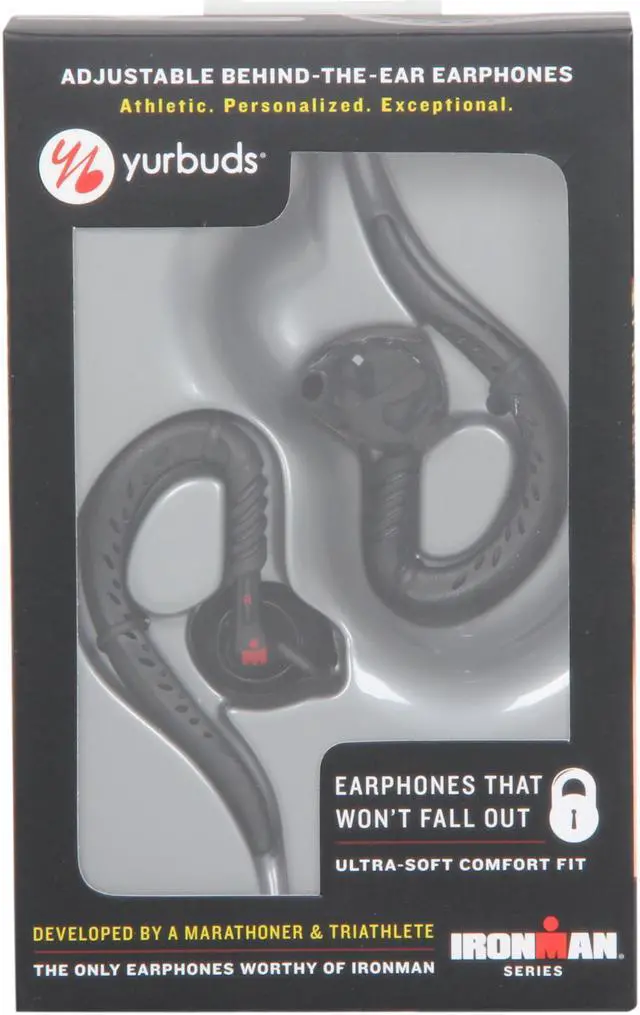 Yurbuds Ironman In-Ear Endure Adjustable Earphones (Black) V10-11BE ...
