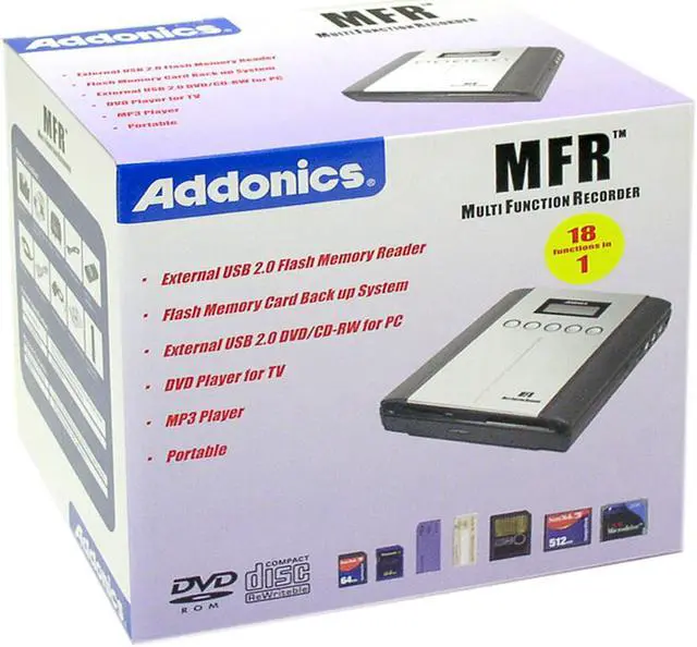 Open Box: Addonics USB 2.0 External Combo Drive Model AEMFR824 - Newegg.com