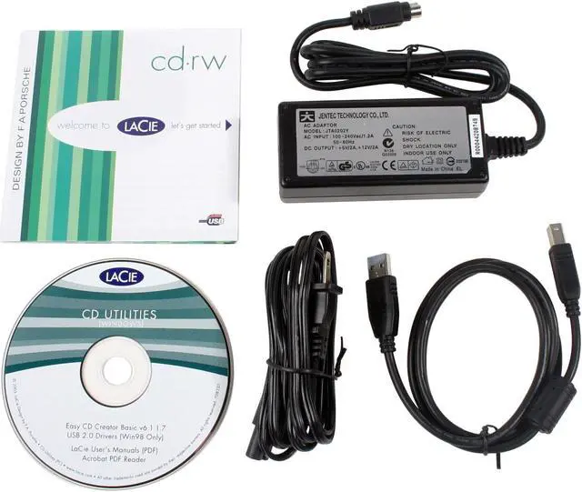 LACIE USB 2.0 External CD Burner Model 300705U - Newegg.com
