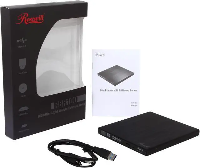 Open Box: Rosewill USB 3.0 External CD/DVD Drive Model RBR-100 - Newegg.com