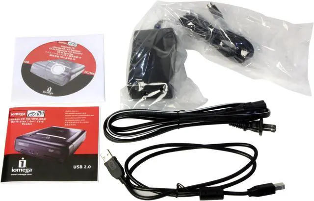 Open Box: iomega USB 2.0 External Combo Drive with Card Reader Model ...
