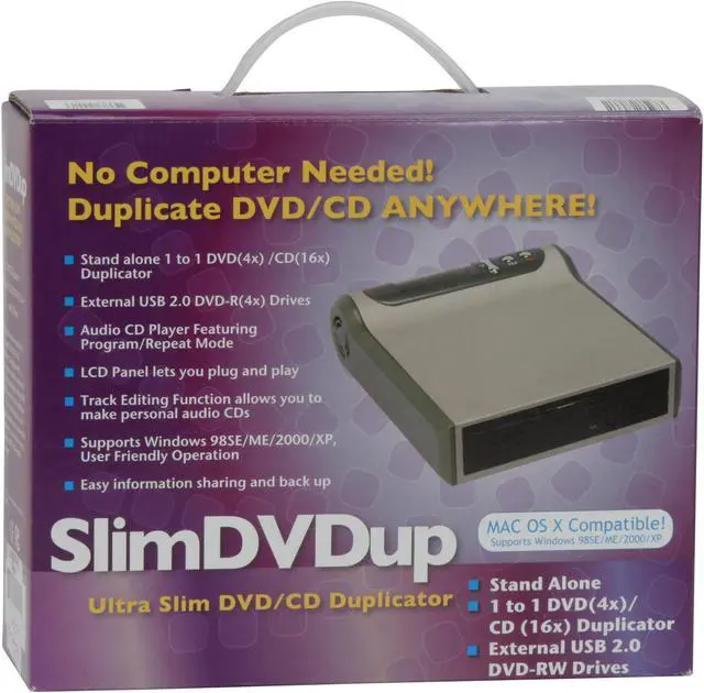 Spartan 2-Tone 1 to 1 DVD Duplicator Ultra Slim, Stand Alone DVD ...
