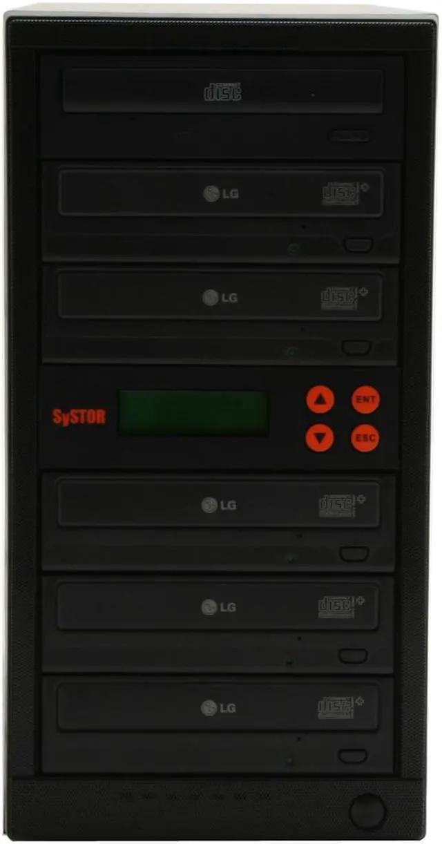 Systor Black 1 to 5 CD Duplicator with USB 2.0 Model SYS105C - Newegg.com