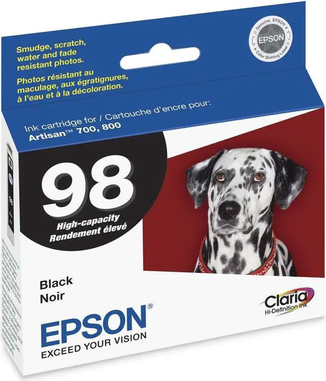 EPSON 98 (T098120) High-Capacity Ink Cartridge Black - Newegg.com