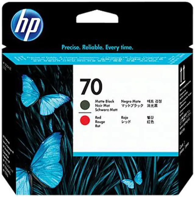 HP 70 Matte Black and Red Printhead (C9409A) - Newegg.com