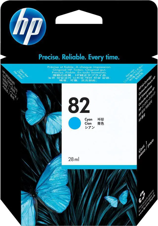 Open Box: HP HP 82 Ink Cartridge Cyan - Newegg.com