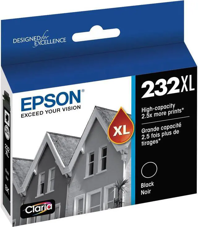 Epson Claria T232XL High Capacity Black Ink Cartridge - Newegg.com