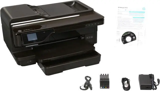 HP Officejet 7610 Ethernet (RJ-45) / RJ-11 / USB / Wi-Fi Thermal Inkjet ...
