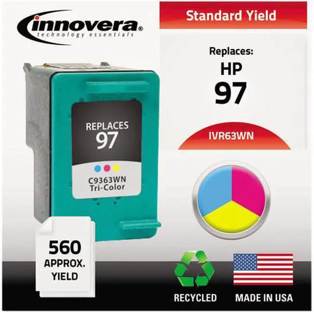 Innovera 63WN Tri-Color Compatible Remanufactured C9363WN (97) Ink Tri ...