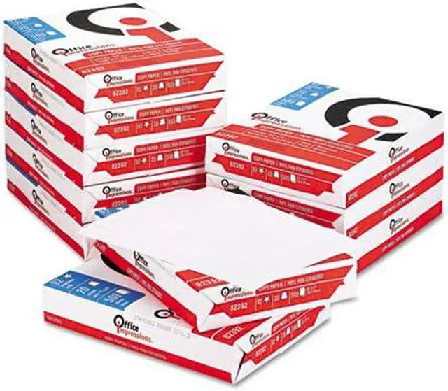 Office Impressions Bulk White Copy Paper, 92 Brightness, 20lb, Letter ...