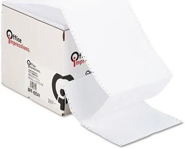 Office Impressions Computer Paper, 20lb, 9-1/2 x 11, Letter Trim ...