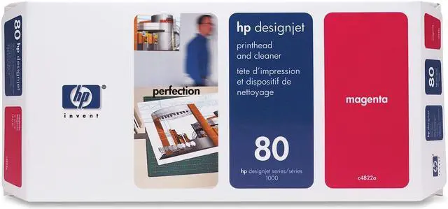 HP 80 Magenta Printhead and Cleaner for Designjet 1000(C4822A) - Newegg.com