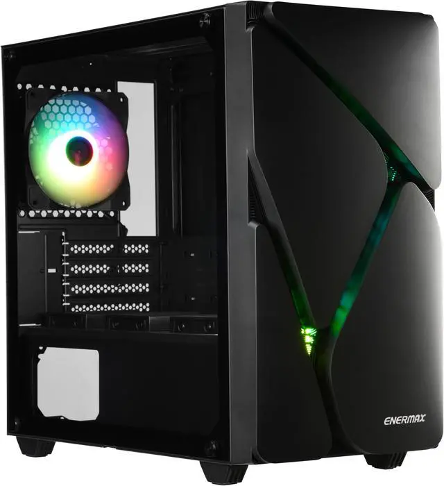 Enermax MarbleShell MS20 Micro-ATX PC Gaming Case, Black - Newegg.com