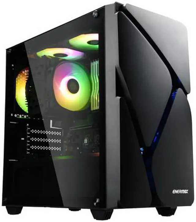 Enermax MarbleShell MS20 Micro-ATX PC Gaming Case, Black - Newegg.com