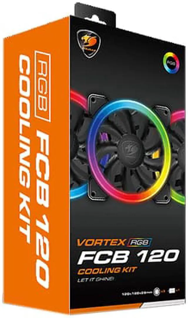 Cougar Hydraulic Vortex RGB FCB 120 mm Cooling Kit Included COUGAR Core ...