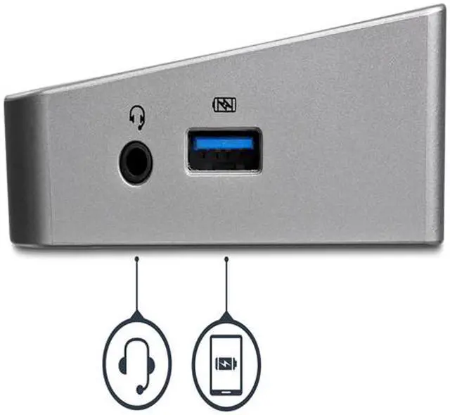 StarTech.com USB3DOCKH2DP Triple Monitor USB 3.0 Docking Station - 2 x ...