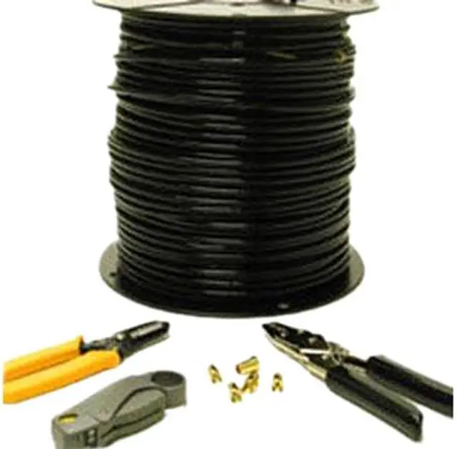 C2G 500ft RG6 Dual Shield Coaxial Cable Installation Kit - Newegg.com