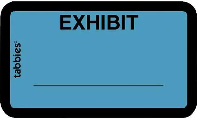 Tabbies Color-coded Legal Exhibit Labels - Newegg.com