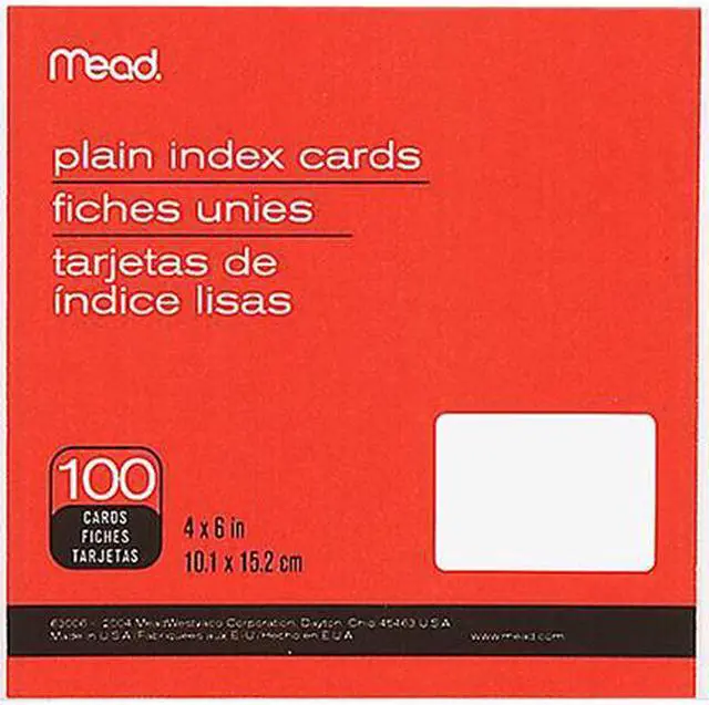 Mead Plain Index Cards - Newegg.com