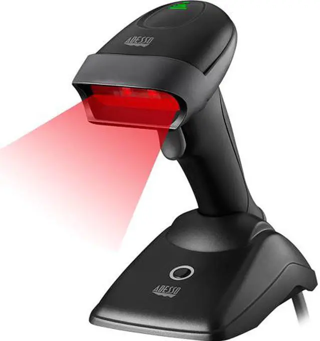 Adesso NuScan 2500CR Heavy Duty Long Range Handheld CCD Barcode Scanner ...