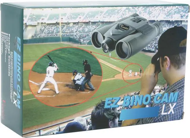 Ezonics EZ-637 Black 2MP BinoCamLX Binocular and 2MP Digital Camera in ...