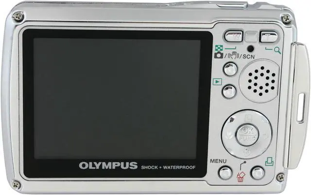 OLYMPUS Stylus 720 SW Silver 7.1 MP Digital Camera w/10 ft. Waterproof ...