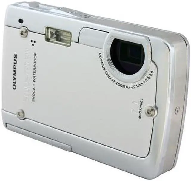 OLYMPUS Stylus 720 SW Silver 7.1 MP Digital Camera w/10 ft. Waterproof ...