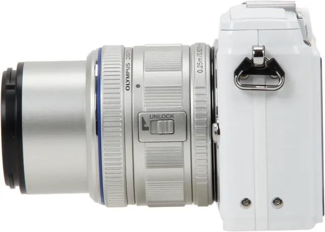 Refurbished: OLYMPUS E-PL2 White Digital Camera (Body with Lens Kit ...