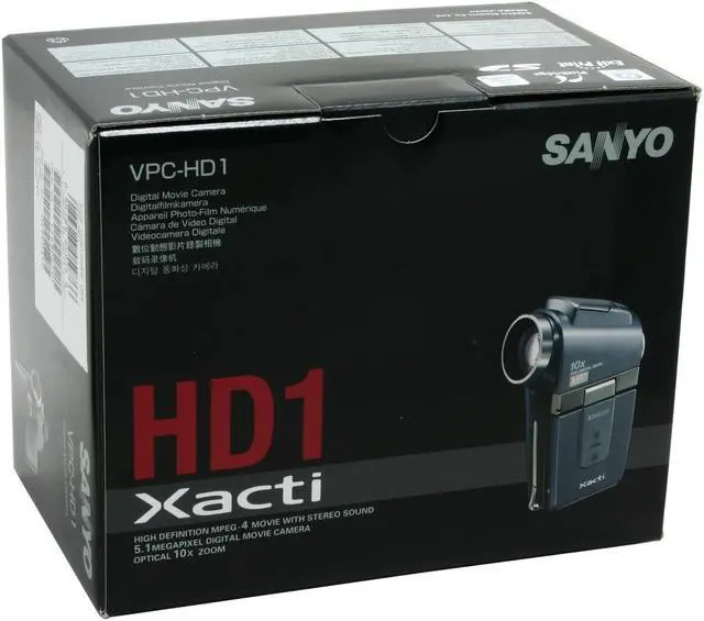SANYO VPC-HD1 Black High Definition HDD/Flash Memory Camcorder - Newegg.com