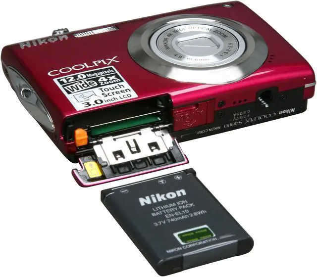 Nikon COOLPIX S4000 Red 12.0 MP 27mm Wide Angle Digital Camera - Newegg.com