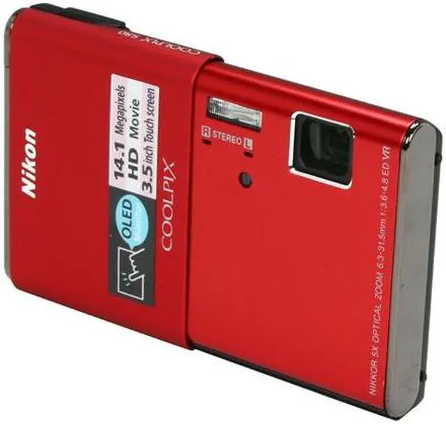Nikon S80 Red 14.1 MP Digital Camera - Newegg.com