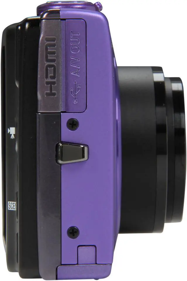 Nikon COOLPIX S6100 Violet 16.0 MP 28mm Wide Angle Digital Camera ...