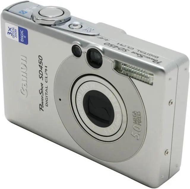 Canon SD450 Silver 5.0 MP Digital Camera - Newegg.com