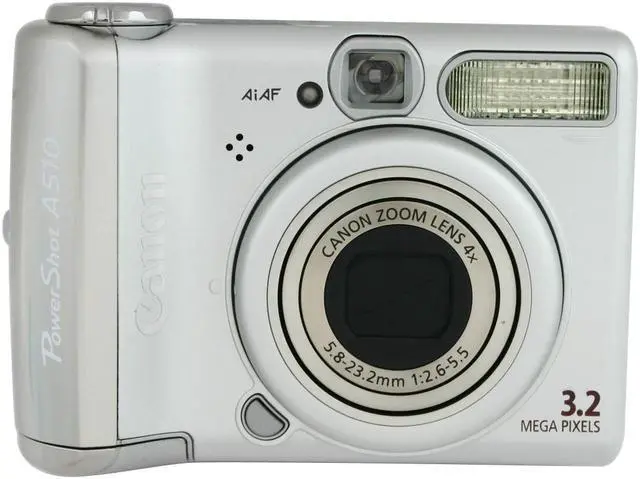 Canon 0122B001 Silver 3.2MP PowerShot A510 + Selphy CP400 Printer ...