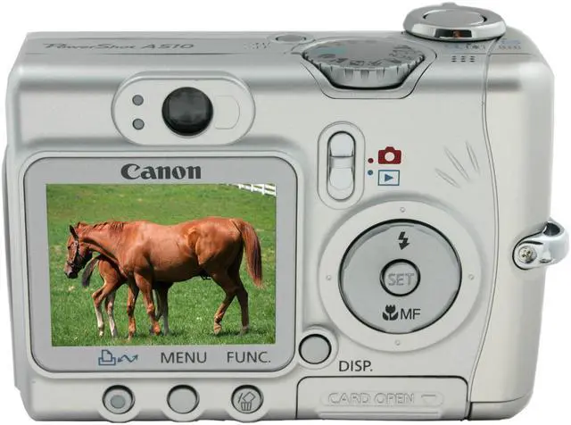 Canon 0122B001 Silver 3.2MP PowerShot A510 + Selphy CP400 Printer ...