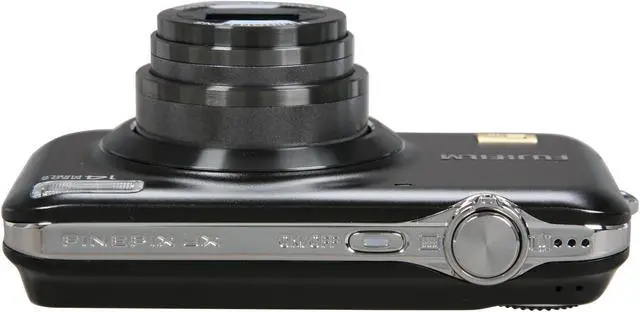 FUJIFILM FINEPIX JX250 Black 14 MP 28mm Wide Angle Digital Camera ...