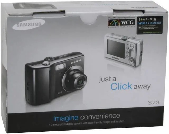 SAMSUNG S73 Red 7.2 MP Digital Camera - Newegg.com