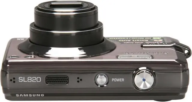 SAMSUNG SL820 Black 12.2 MP 28mm Wide Angle Digital Camera - Newegg.com