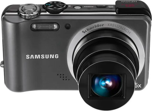SAMSUNG HZ35W Gray 12 MP 24mm Wide Angle Digital Camera - Newegg.com