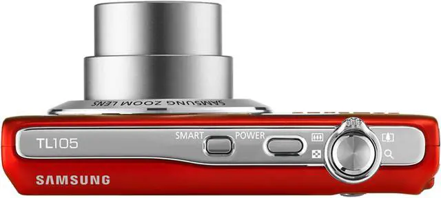 SAMSUNG TL105 Red 12.2 MP 27.5mm Wide Angle Digital Camera - Newegg.com