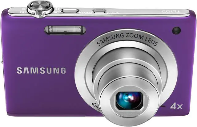 SAMSUNG TL105 Purple 27.5mm Wide Angle Digital Camera - Newegg.com