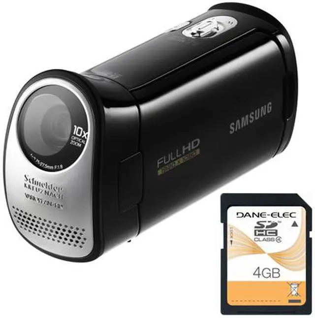 Samsung HMX-T10BN/XAA Full HD Camcorder with 4GB SDHC Card 2.7" LCD ...