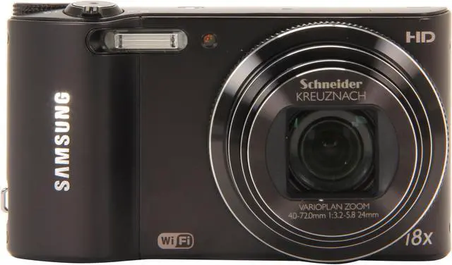 Refurbished: SAMSUNG WB150F Black 14.2 MP 24mm Wide Angle SMART Camera ...