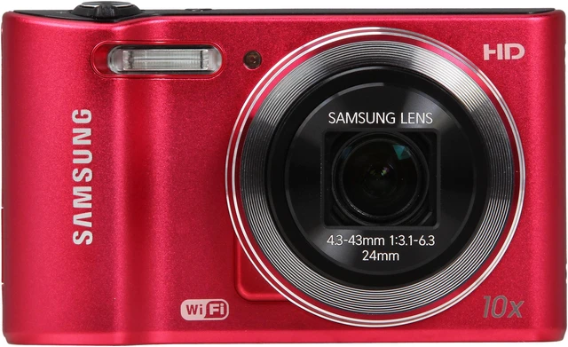 SAMSUNG EC-WB30FZBPRUS Red 16.2 MP Wide Angle Digital Camera - Newegg.com