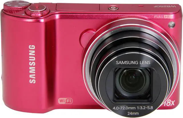 SAMSUNG WB250 Red 14.2 MP 24mm Wide Angle SMART Camera - Newegg.com