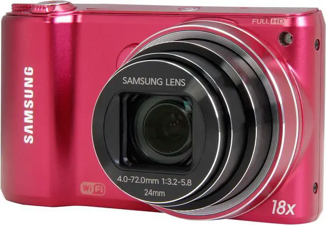 SAMSUNG WB250 Red 14.2 MP 24mm Wide Angle SMART Camera - Newegg.com