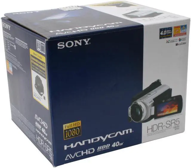 SONY HDR-SR5 Silver 40GB HDD High Definition Handycam Camcorder ...